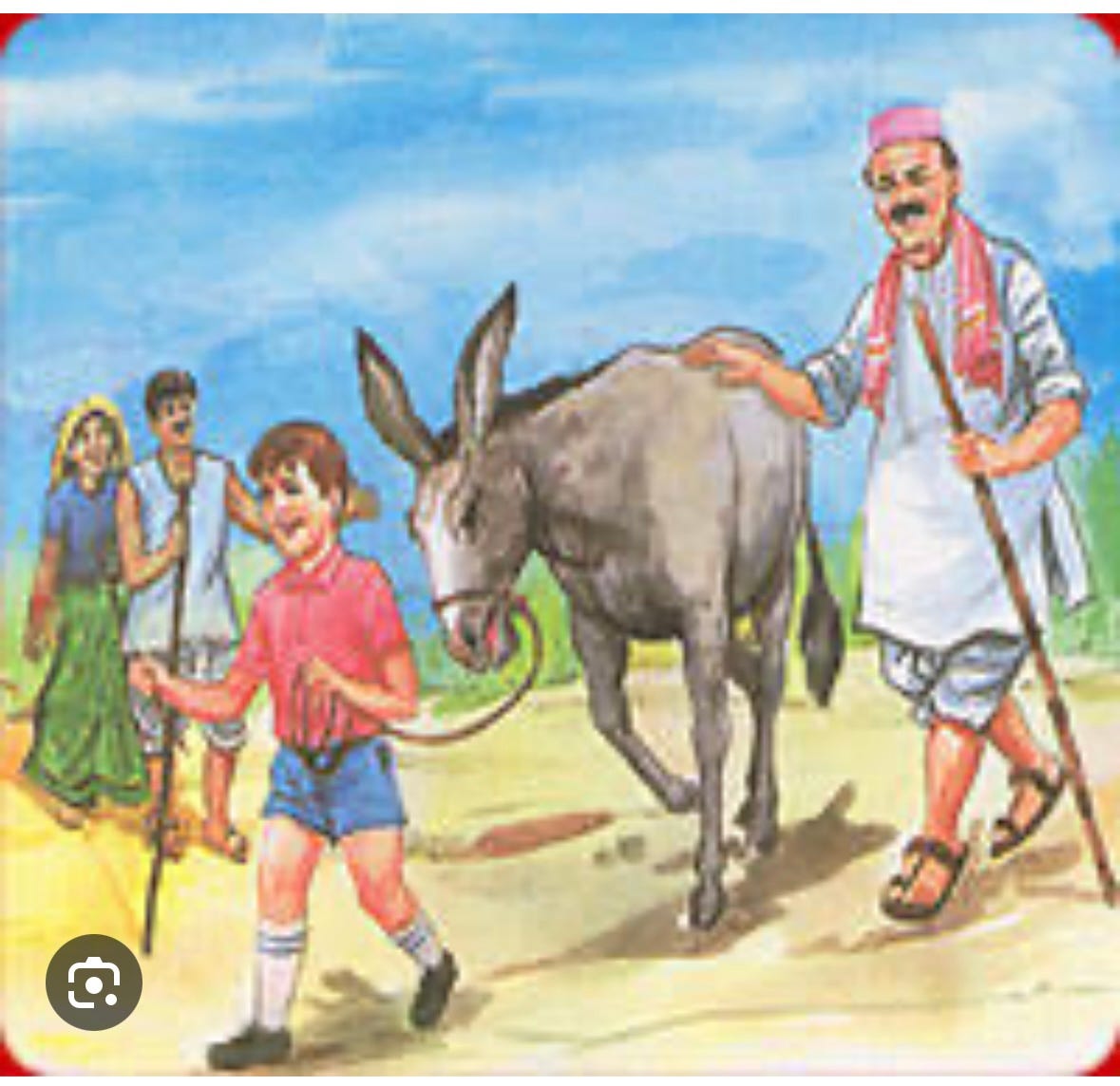 The Man, the boy and their Donkey. | by Ananya Agrawal | Medium