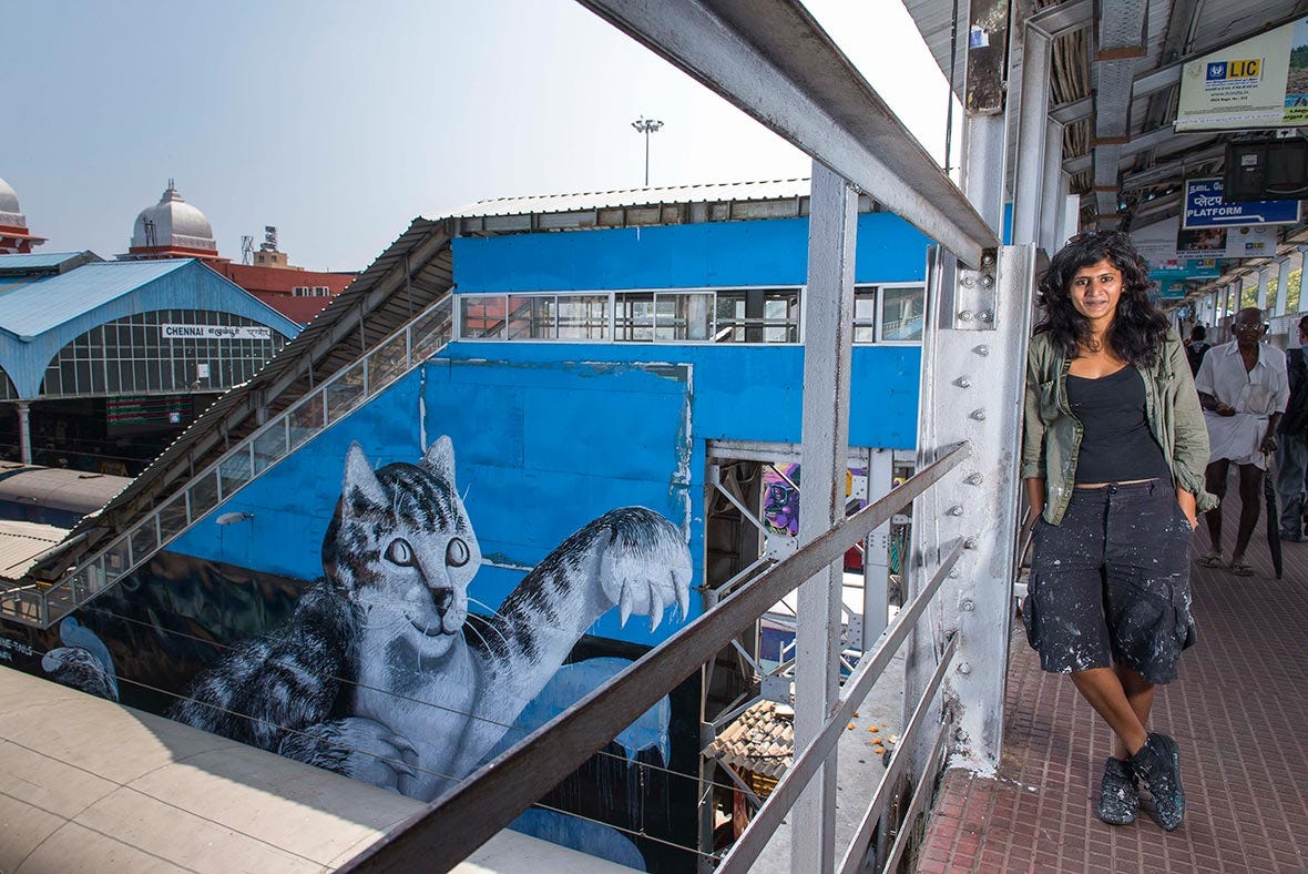 The Art of Anpu Varkey. New Delhi painter & street artist | by Neocha ...
