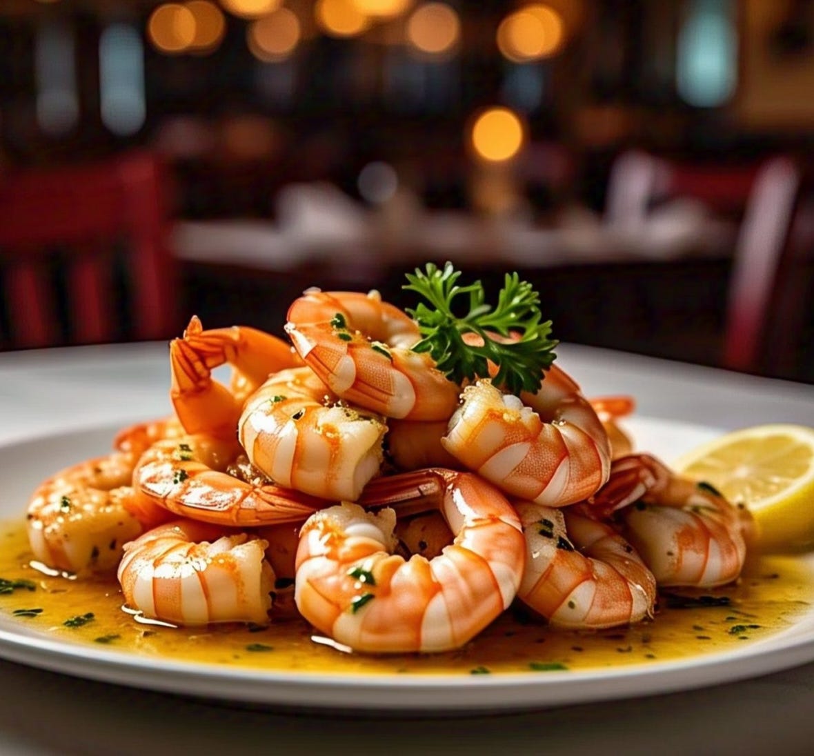 Garlic Butter Shrimp. The dim lighting exposed the kitchen as… | by ...