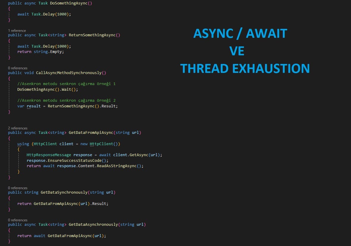 Asenkron içinde Senkron Kod Kullanımı ve Thread Exhaustion Problemi ...