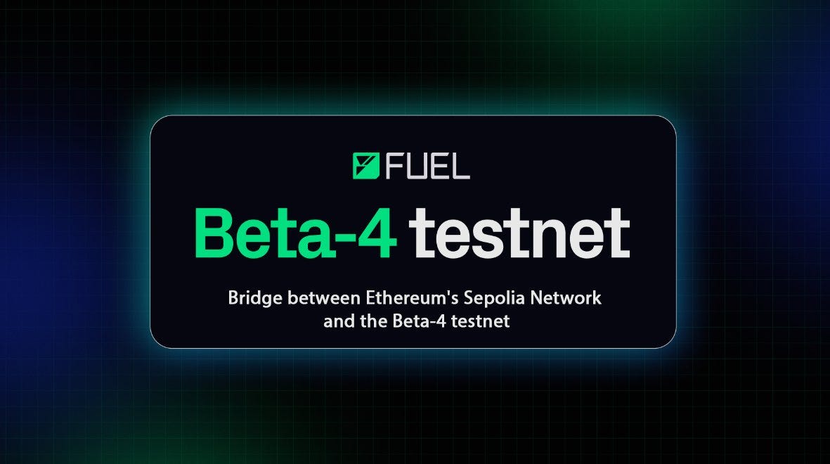 Fuel Beta-4 Testnet Native Bridge is now Live!!! You can now bridge ...