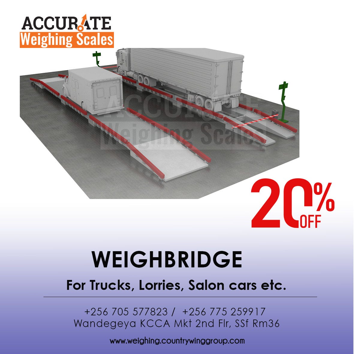 Affordable weighbridge with remote control indicators from a supplier ...