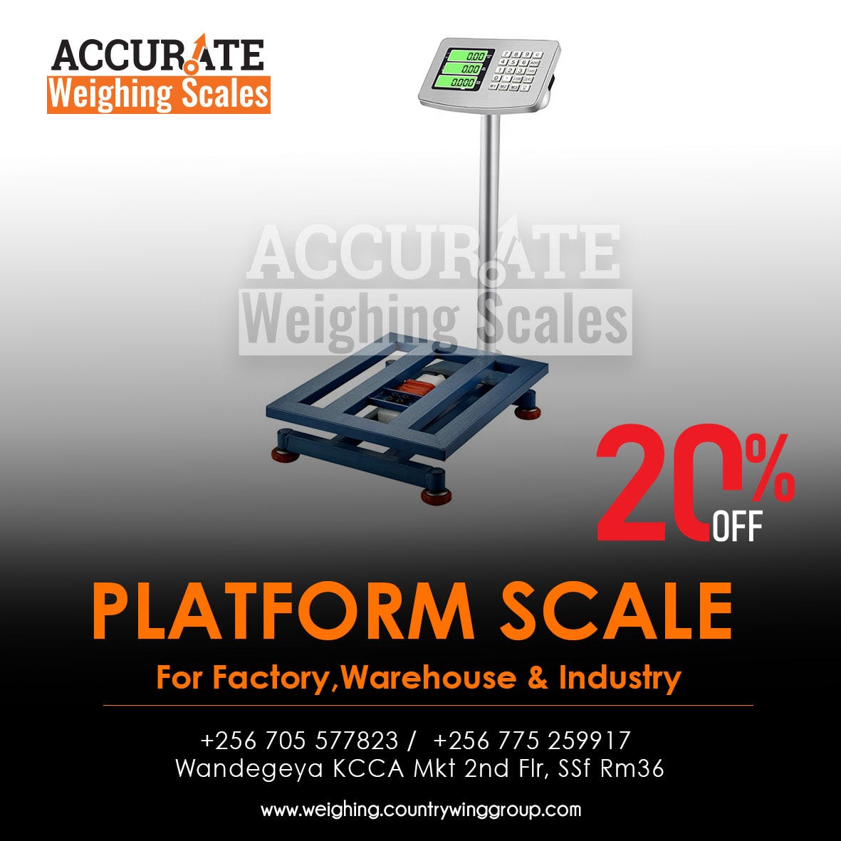 Purchase rechargeable light-duty platform weighing scales - 0775259917 ...