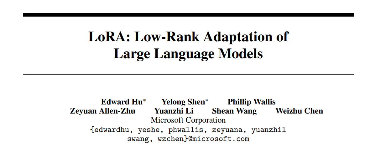 Papers Explained 145: LoRA. Low-Rank Adaptation or LoRA freezes the ...