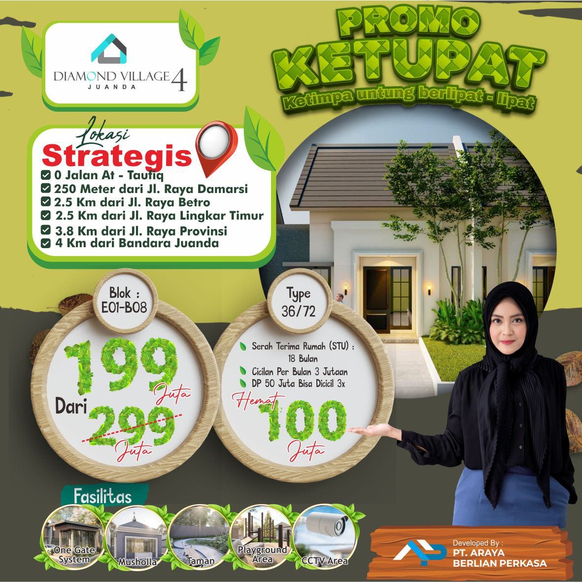 Rumah Kawasan Sidoarjo Hanya 199 Jt Terbaru Di Buduran Daerah Buduran ...