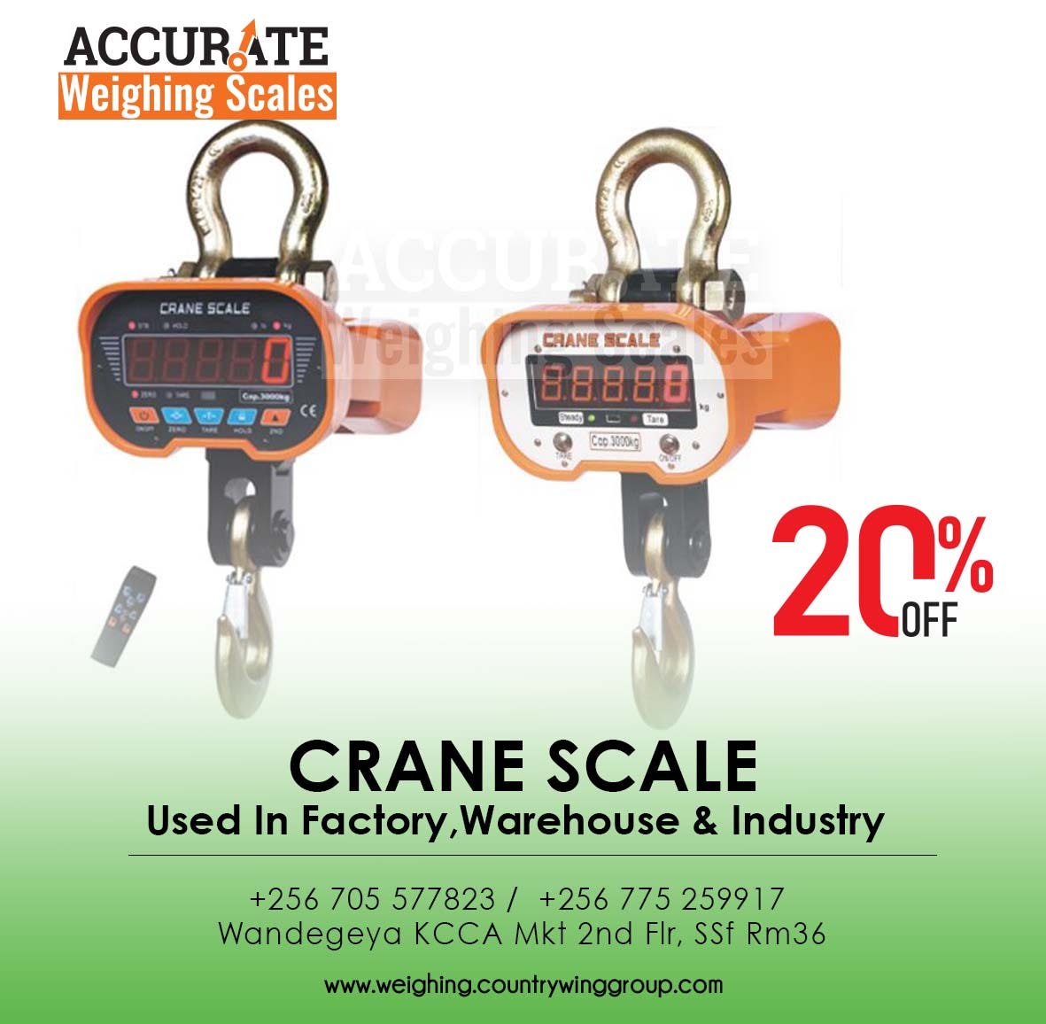 Approved crane weighing scales at supplier shop Wandegeya ...