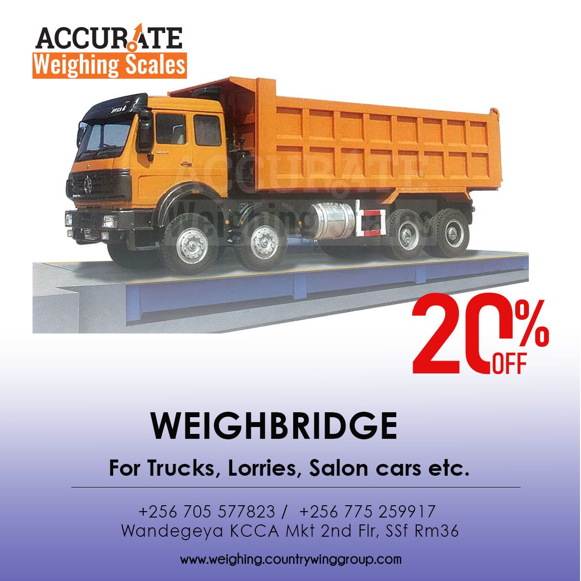 Permanent weighbridge with 3x17.4m dimensions from qualified ...