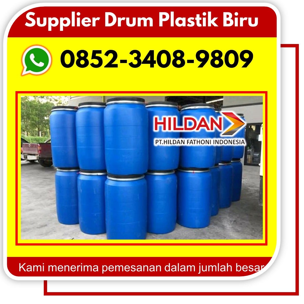 Call 0852–3409–9809, Distributor Drum Plastik Biru 300 Liter Jakarta ...