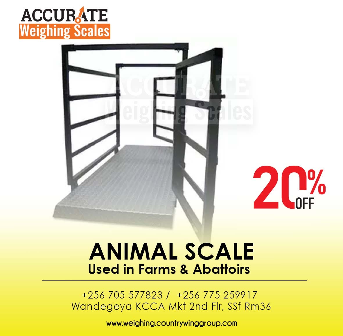 · portable animal weighing scale with anti-slip rubber pads certified ...