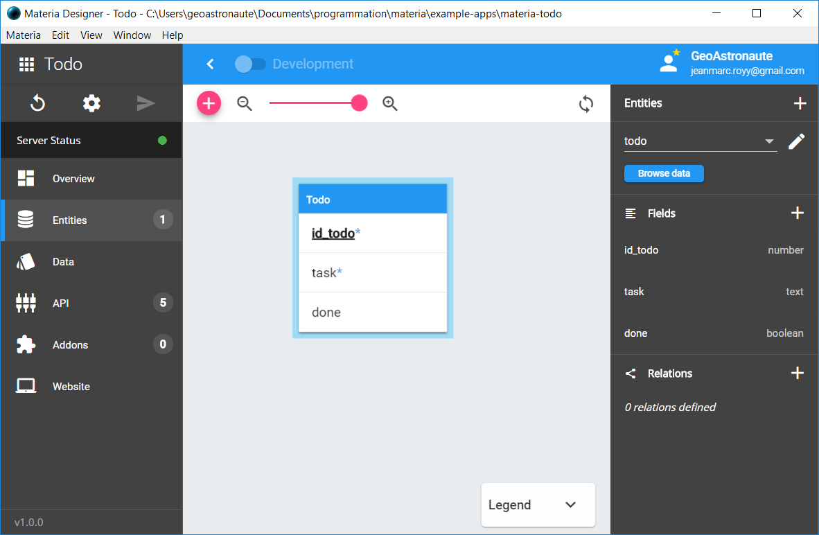 Todo Application using Materia. Server modeling | by Jean-Marc Roy ...