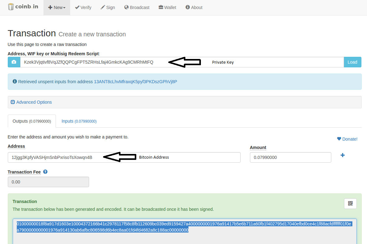 Coinb.dev — How to Sign and Broadcast your Bitcoin Transaction | by Nauricio Kauew | Medium