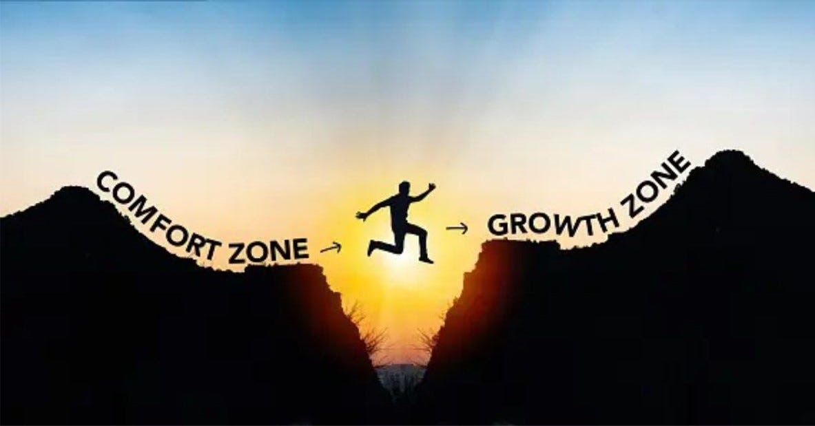 That is Facing challenges and getting out of the comfort zone | by ...