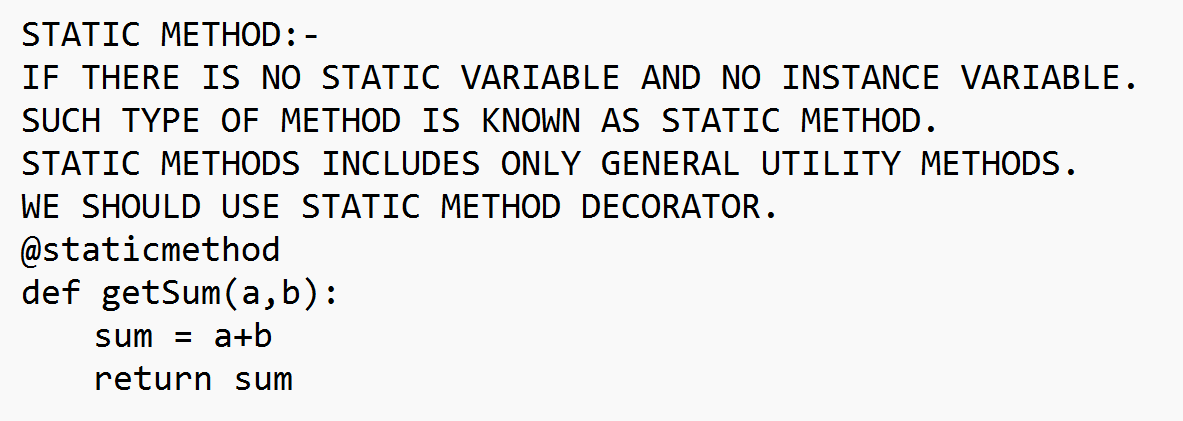 STATIC METHOD - Rizwan Shaikh - Medium
