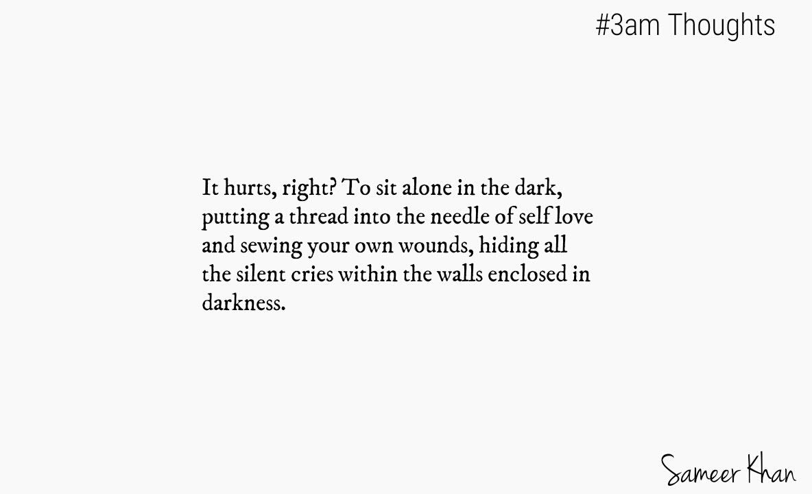 Wide Awake All Alone Poem