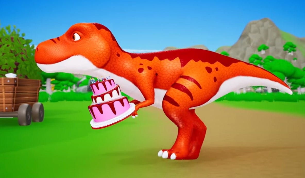 Crazy Allosaurus’s Cake Quest — Jurassic World Food Adventures | Funny ...