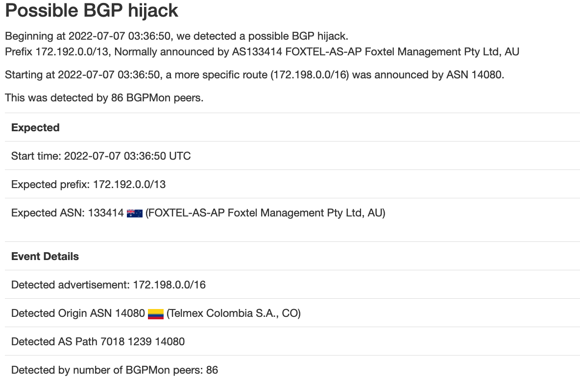 Year 2022 — Current stage of Secure Internet Routing, why route hijack ...