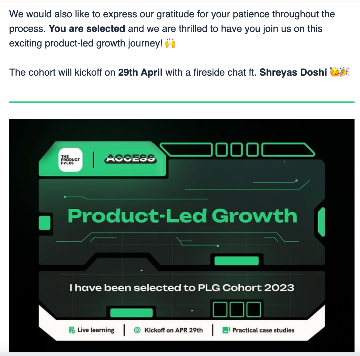 My key takeaways from Shreyas Doshi opening session on PLG ‘23 | by Jess C - BR 30 | Medium