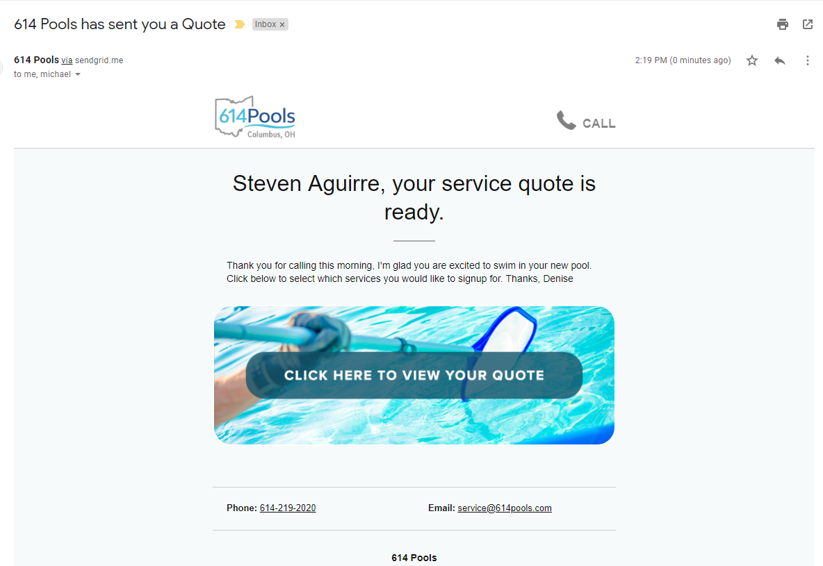 Quote Email to Customer. When a quote is sent to a customer this… | by ...