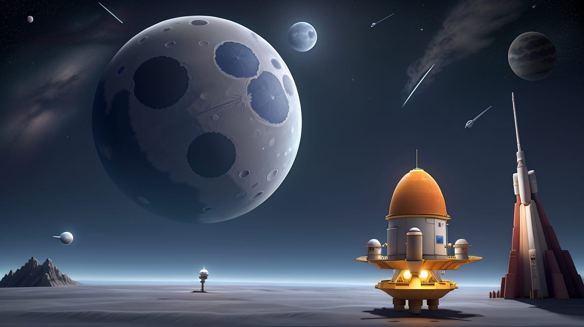 “Triumphant Engine Ignition: Odysseus Moon Lander Soars Towards Lunar ...