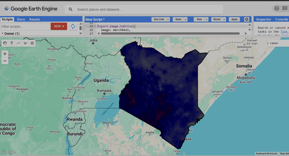 Mapping March 2025 Rainfall in Kenya Using Google Earth Engine | by Kirimi Koome Brian | May ...