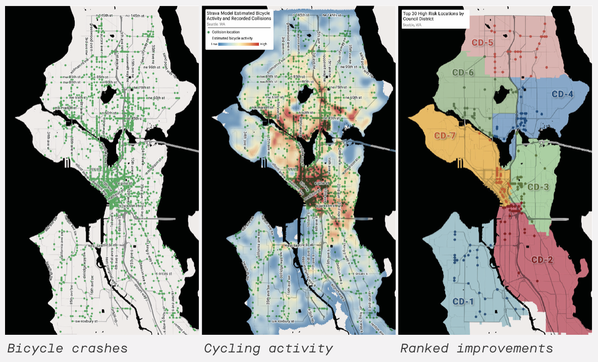 Analyzing and improving safety for bicyclists in Seattle | by Erik ...
