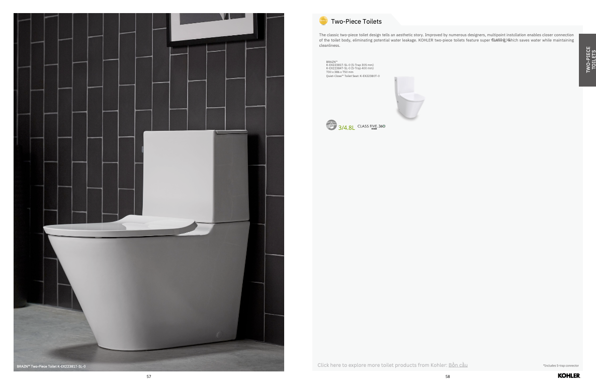 [PDF] EN_Two-Piece Toilets. Khám phá sự hoàn hảo và tính năng đa… | by Kohlervietnam02 | Nov ...
