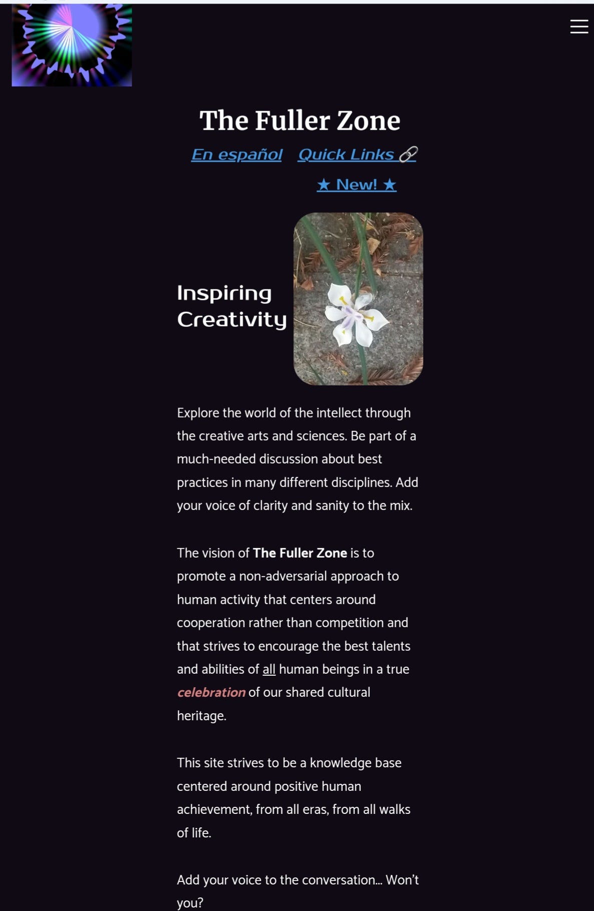 Announcing The Fuller Zone. Inspiring Creativity | by Robert Fuller ...