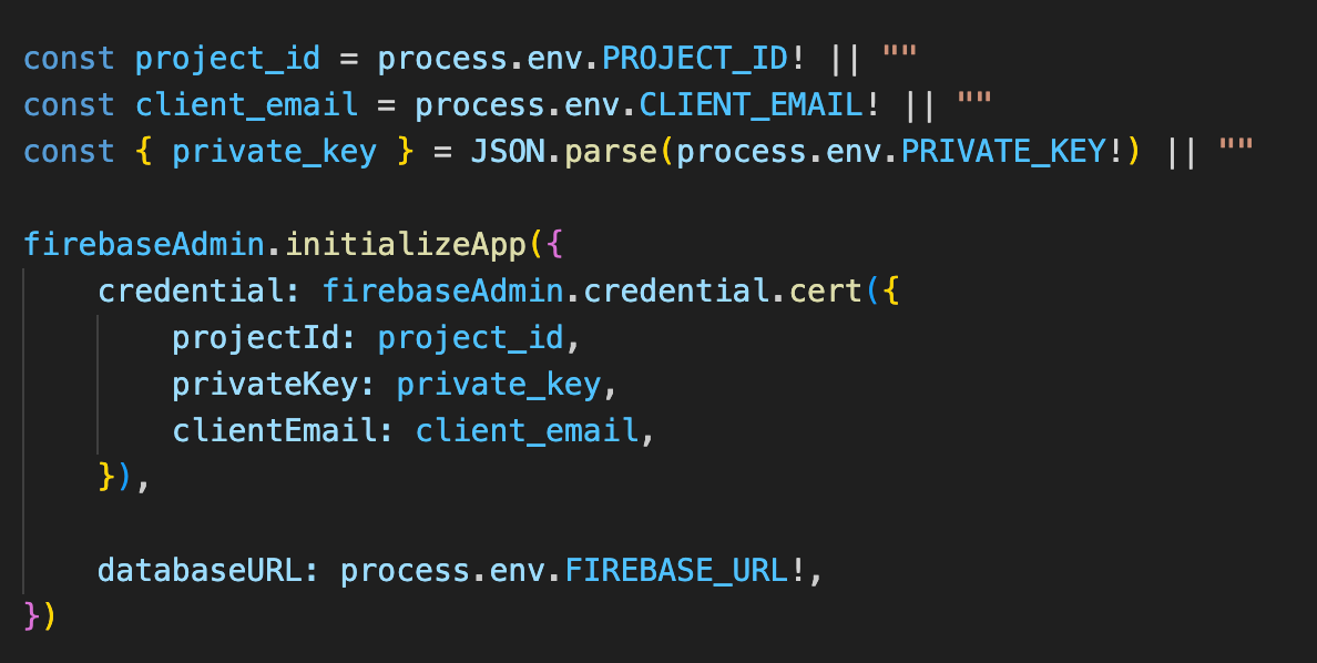 How to use Env variable in firebase-admin app initialization - Harsh ...