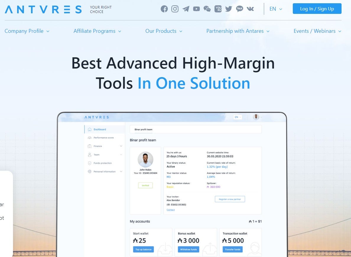 Antares.Trade — a complete review of the Antares project with an income ...