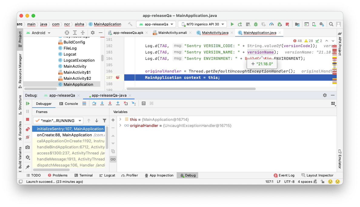 How to debug APK (React Native). Debug java code from a built APK with ...