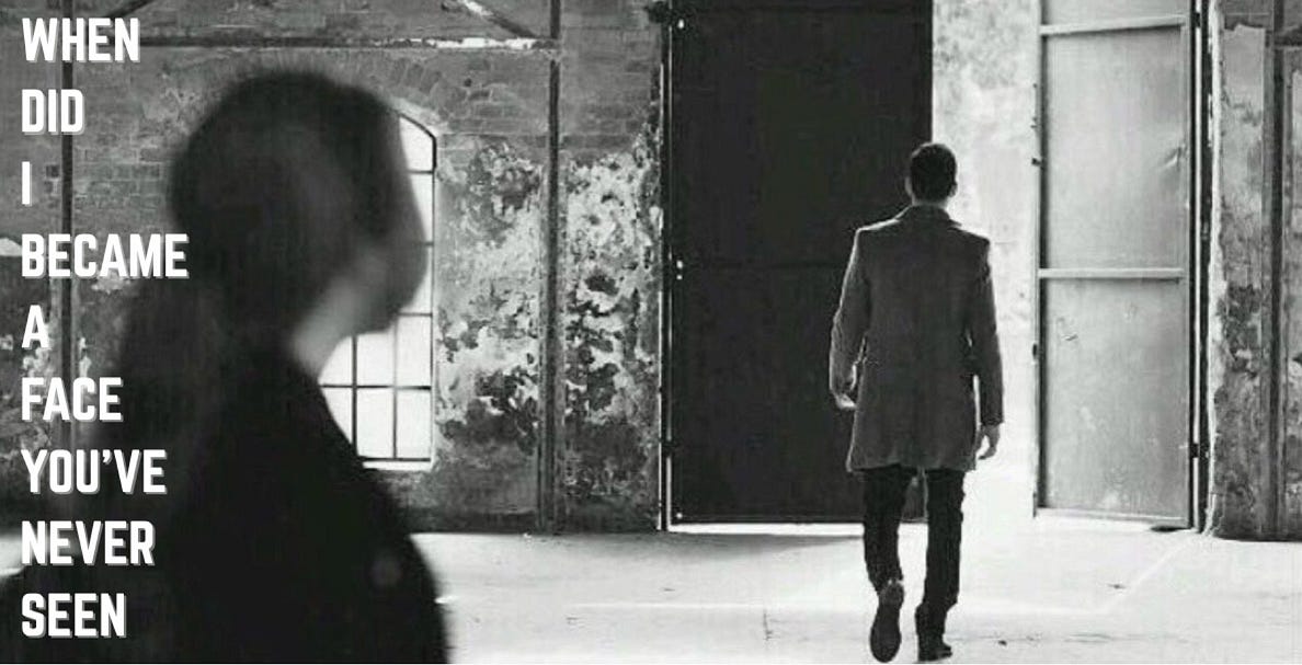 How can you walk past me like I was never someone you once loved? | by ...
