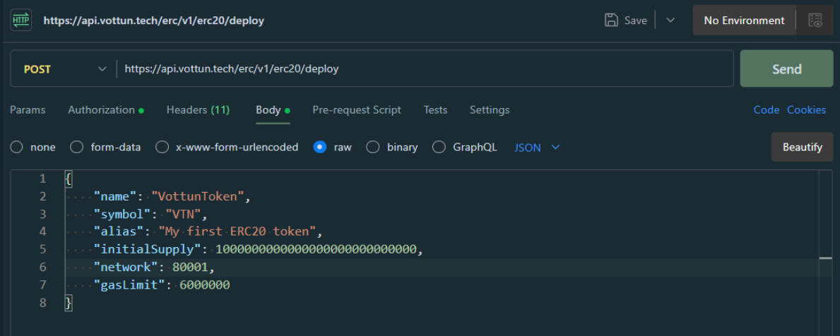 Tutorial de como hacer el deploy de un contrato ERC20 con la API de Vottun | by Antonio 23 | Medium
