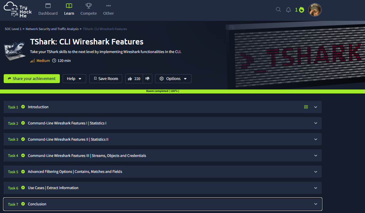 THM | TShark: CLI Wireshark Features | by Shahara Nonis | Medium