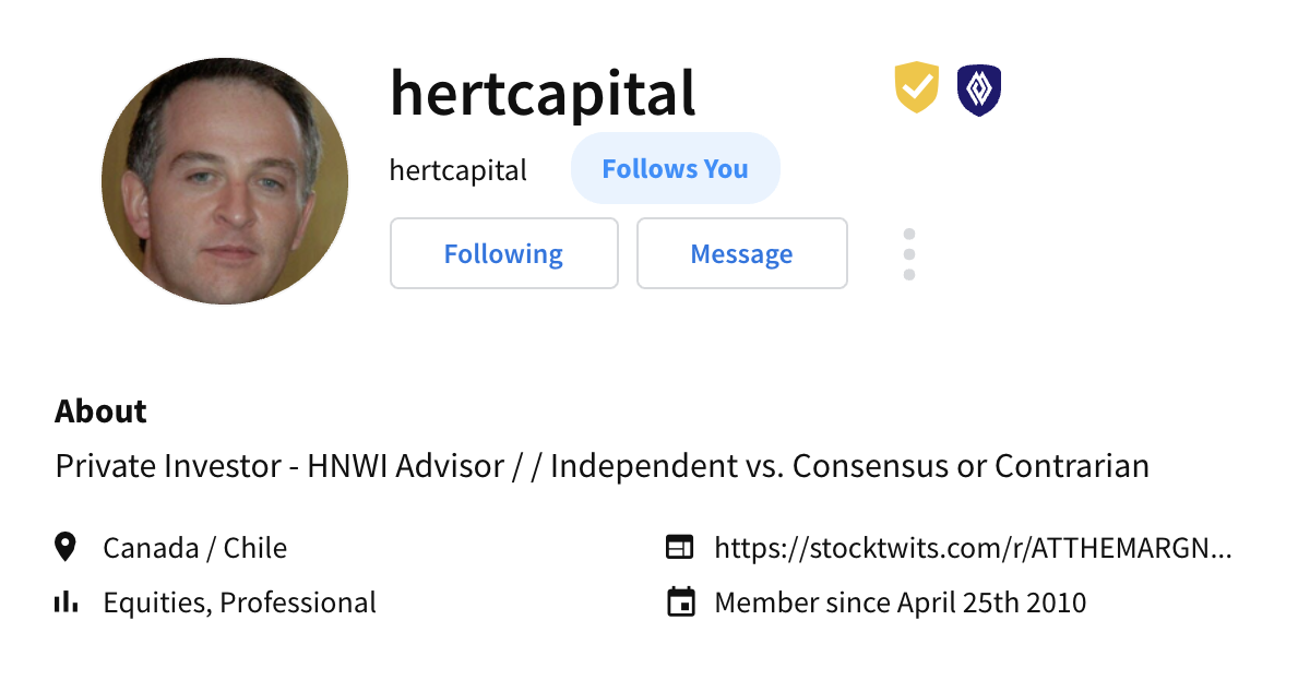 Meet Hert Capital and How He Uses Stocktwits | by Stocktwits, Inc ...
