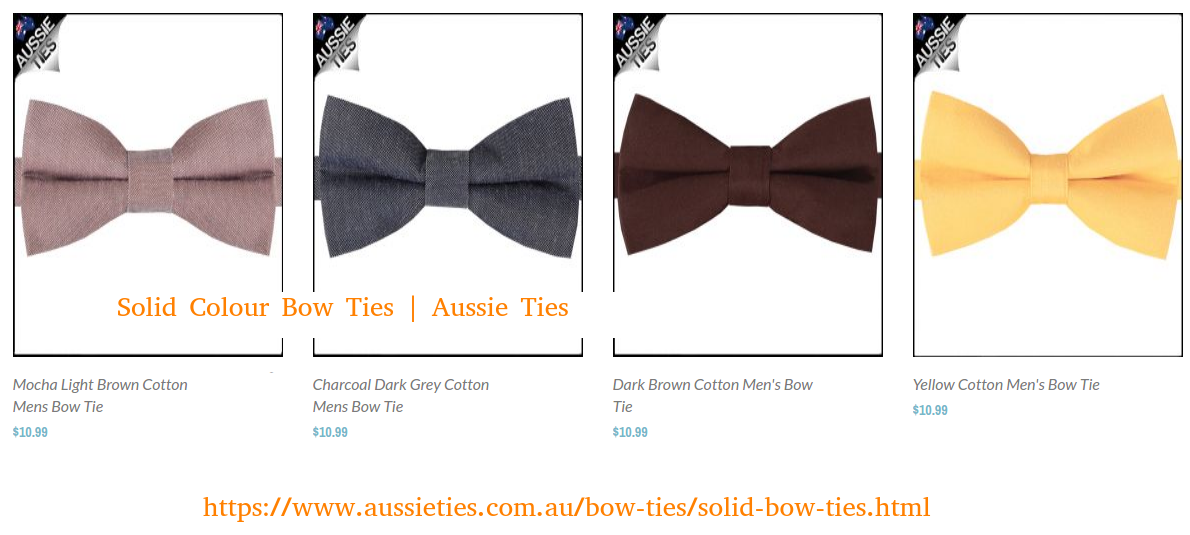 Solid Colour Bow Ties | Aussie Ties | by Aussie Ties | Medium