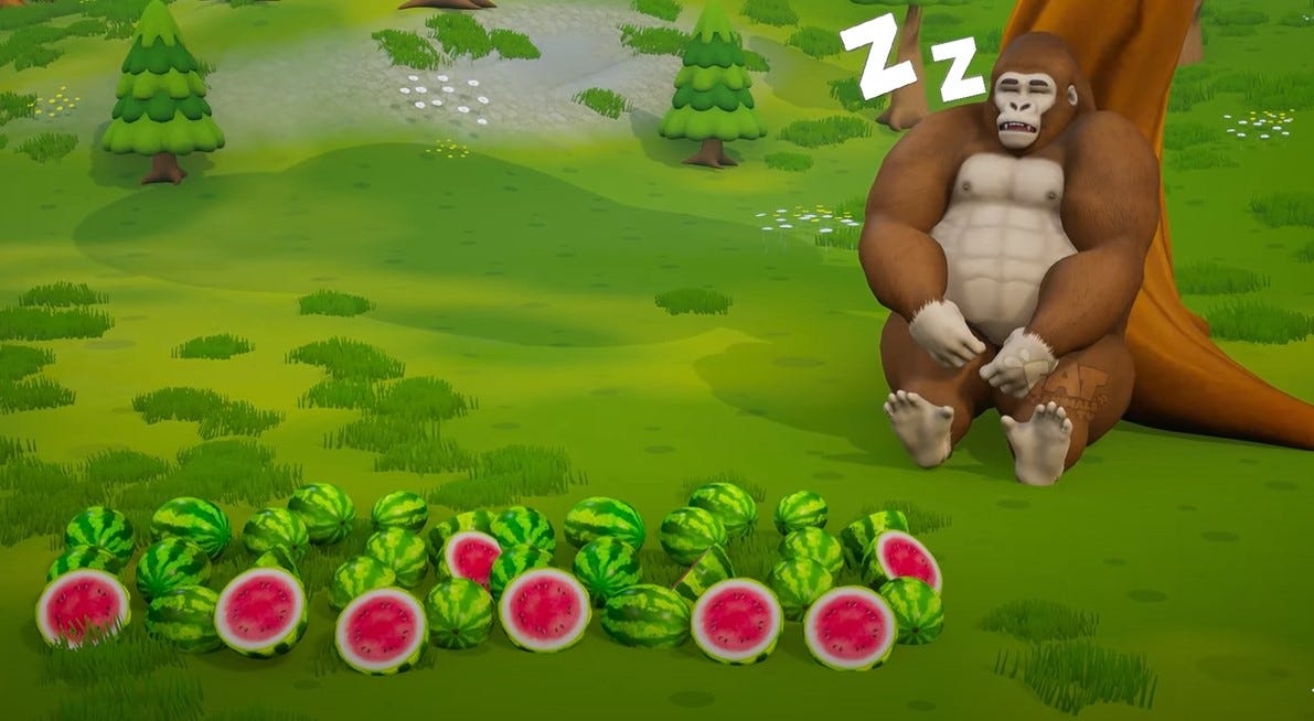 Funny Animals Fruit Heist Comedy: Funny Fat Gorilla vs Fruit Bandits ...