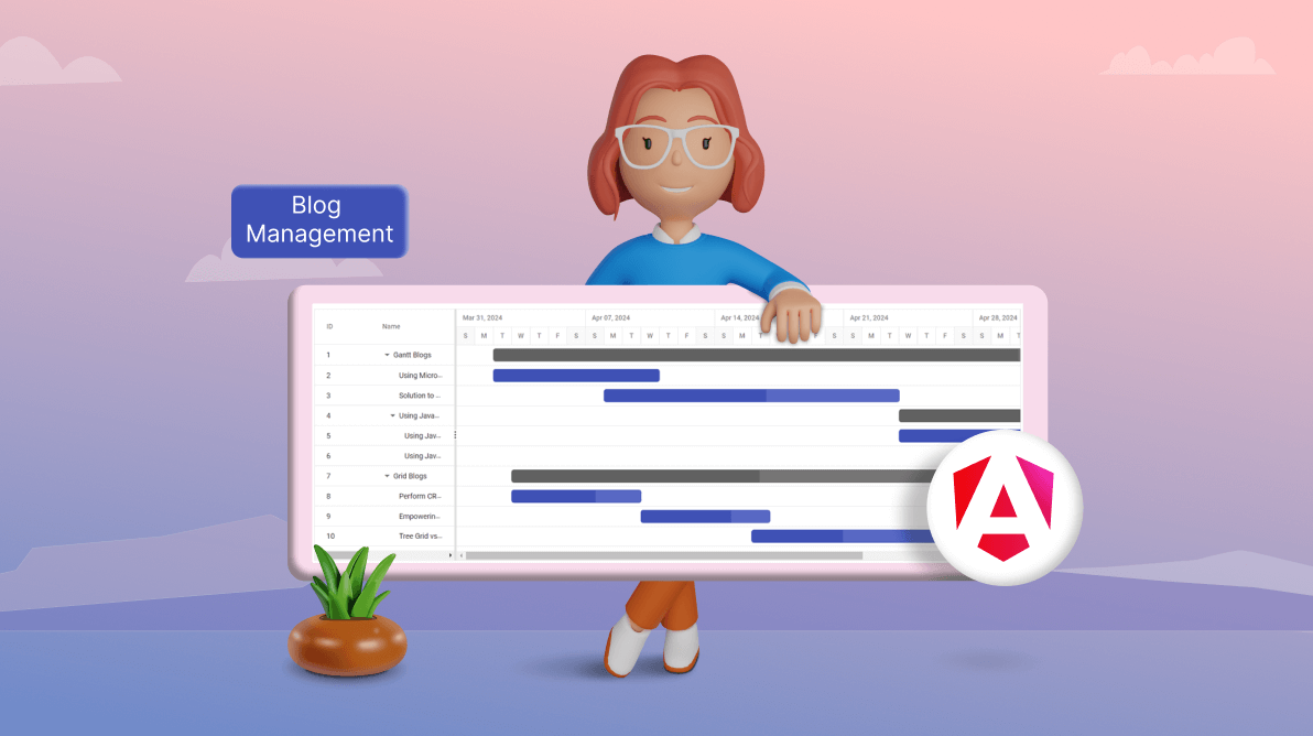 Optimize Blog Management with Angular Gantt Chart | by Christopher Issac Sunder K. | Syncfusion ...