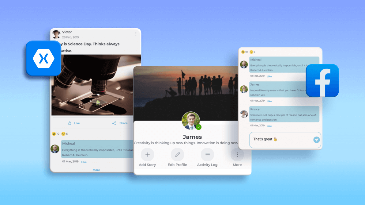 Replicating a Facebook-Like UI in Xamarin | by Rajeshwari ...