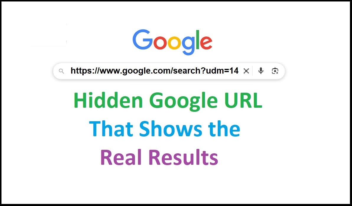 This Hidden Google URL Actually Shows the Real Results | by Zeeshan ...