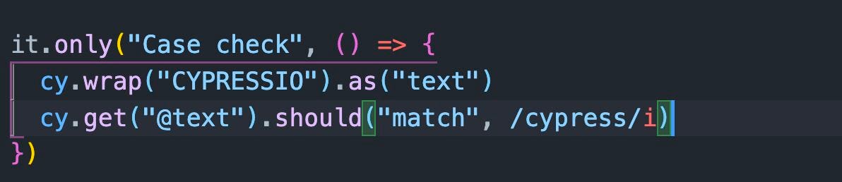 Cypress: How to assert substring with ignoring case ? - Gurudatt S A - Medium