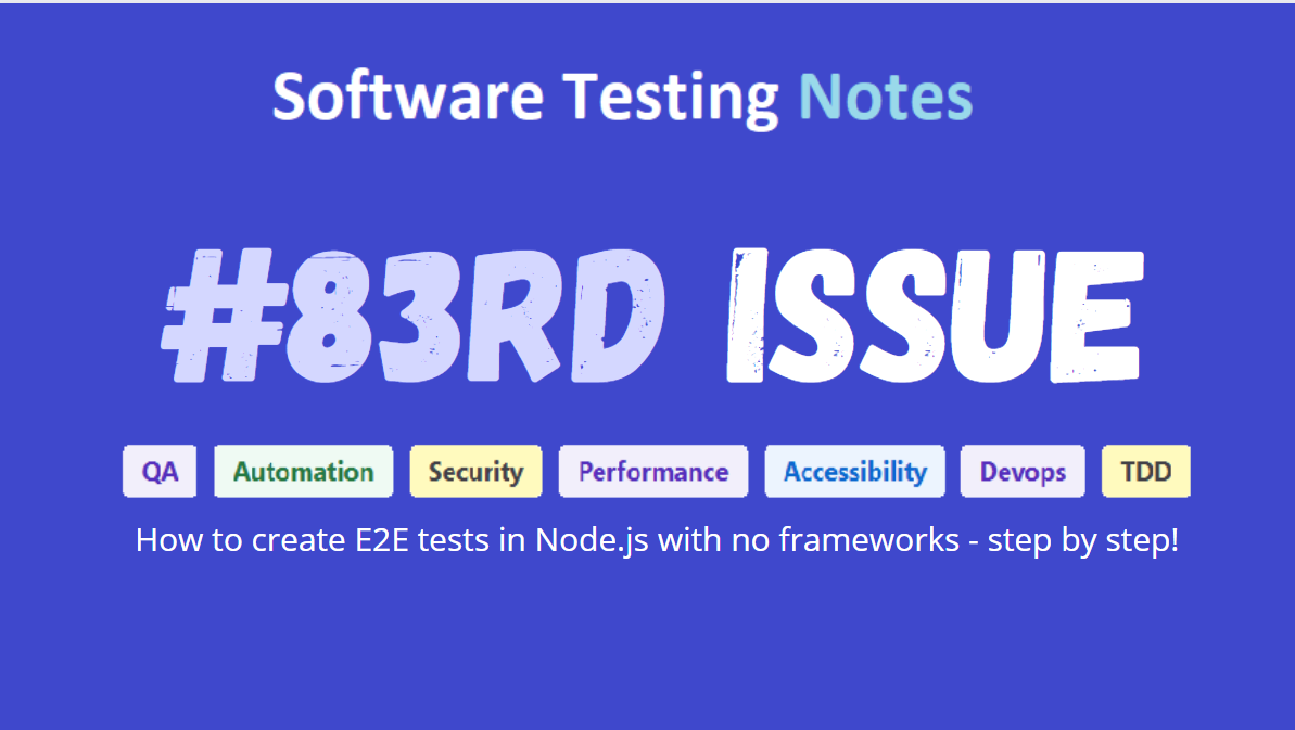Why use that ___ fancy new framework to automate your end to end ...