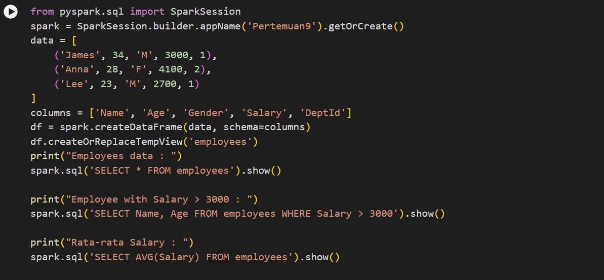 Analisis Data dengan Spark SQL. Spark SQL adalah modul dari Apache… | by Zharifa Nur Majidah ...