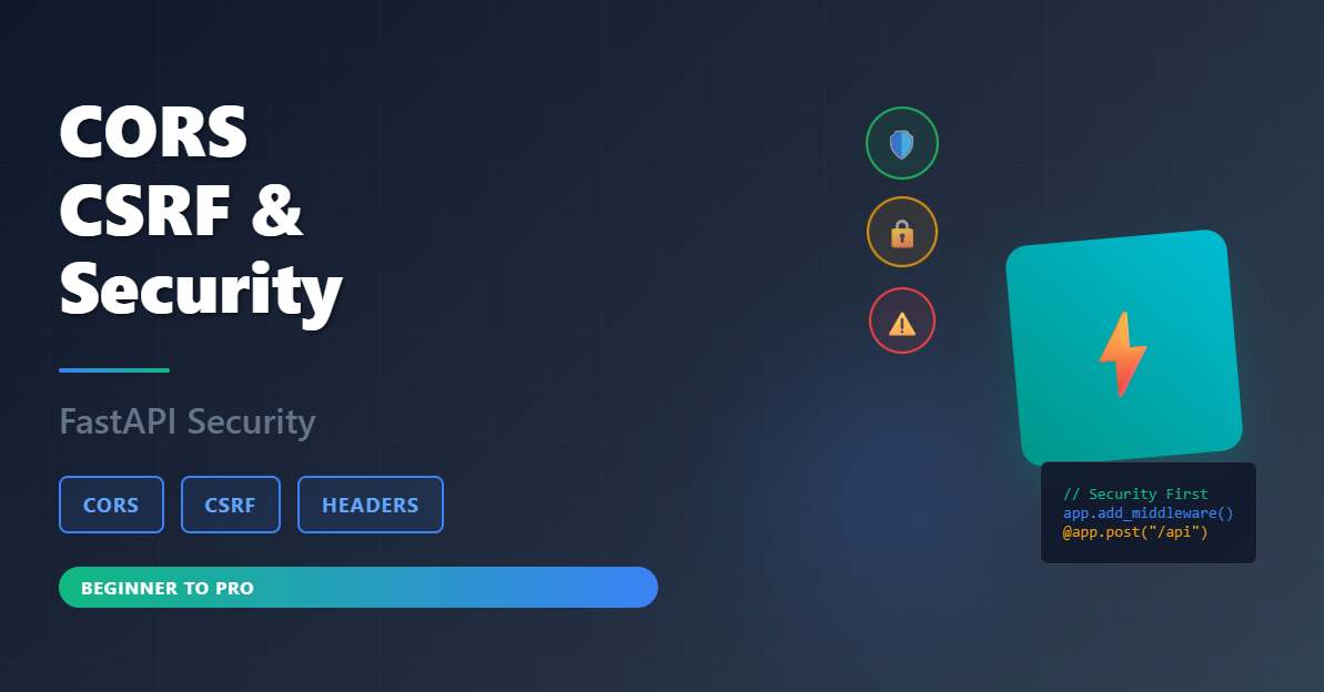 CORS, CSRF, and Security Headers in FastAPI | Python in Plain English