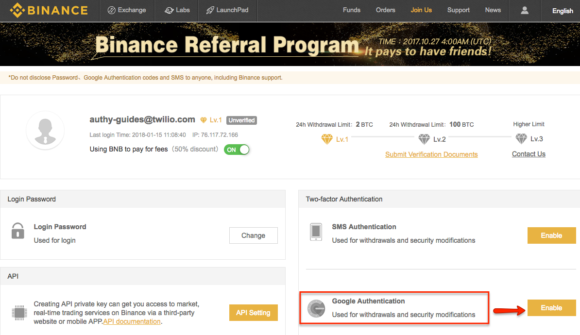 Binance Pc Website Google Authenticator | by Ronaldlorelei Growth | Medium