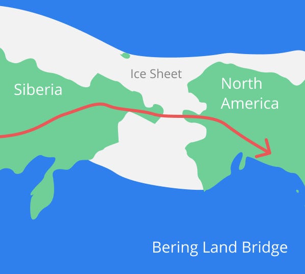 Early Americans Crossed The Landbridge From Asia To Present Day