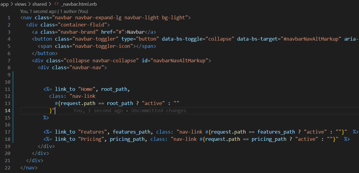 Using Active Class For Nav-Bar In Rails | by Babin Bohora | Medium