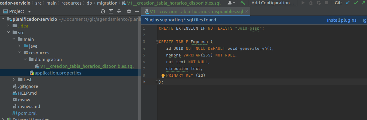 Configure a database version control tool for your Spring-boot project ...