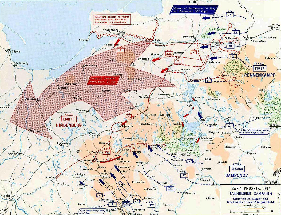 The Maneuver That Kept Germany in WWI: The Battle of Tannenberg | by ...
