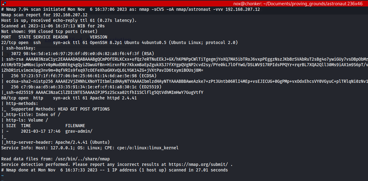 [OSCP Practice Series 20] Proving Grounds — Astronaut - Ardian Danny - Medium