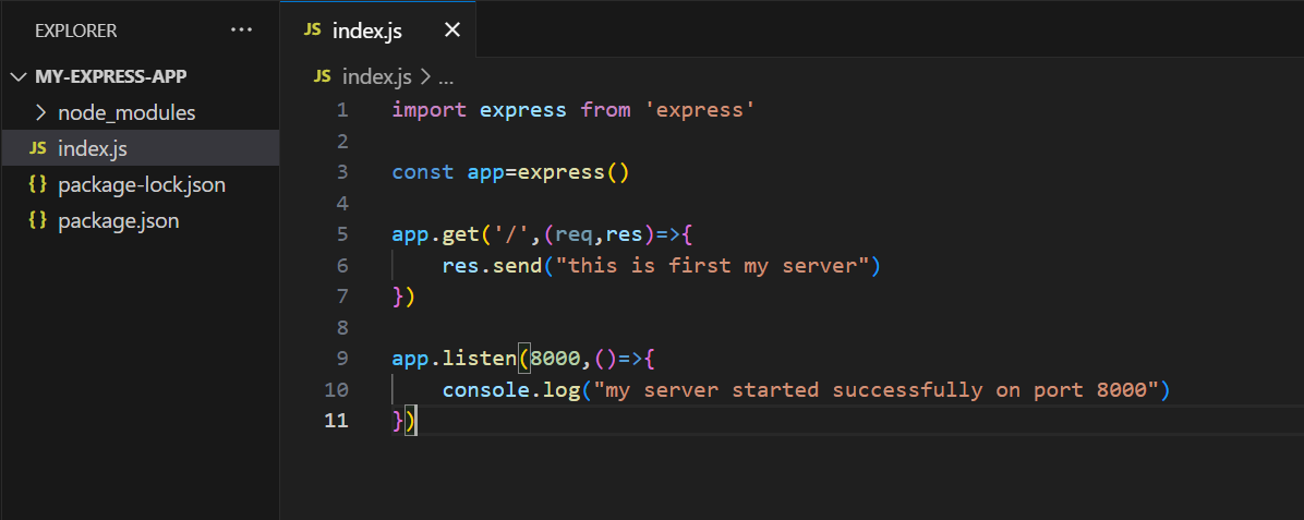A guide to start express.js server | by Ayushmitsnptel | Medium